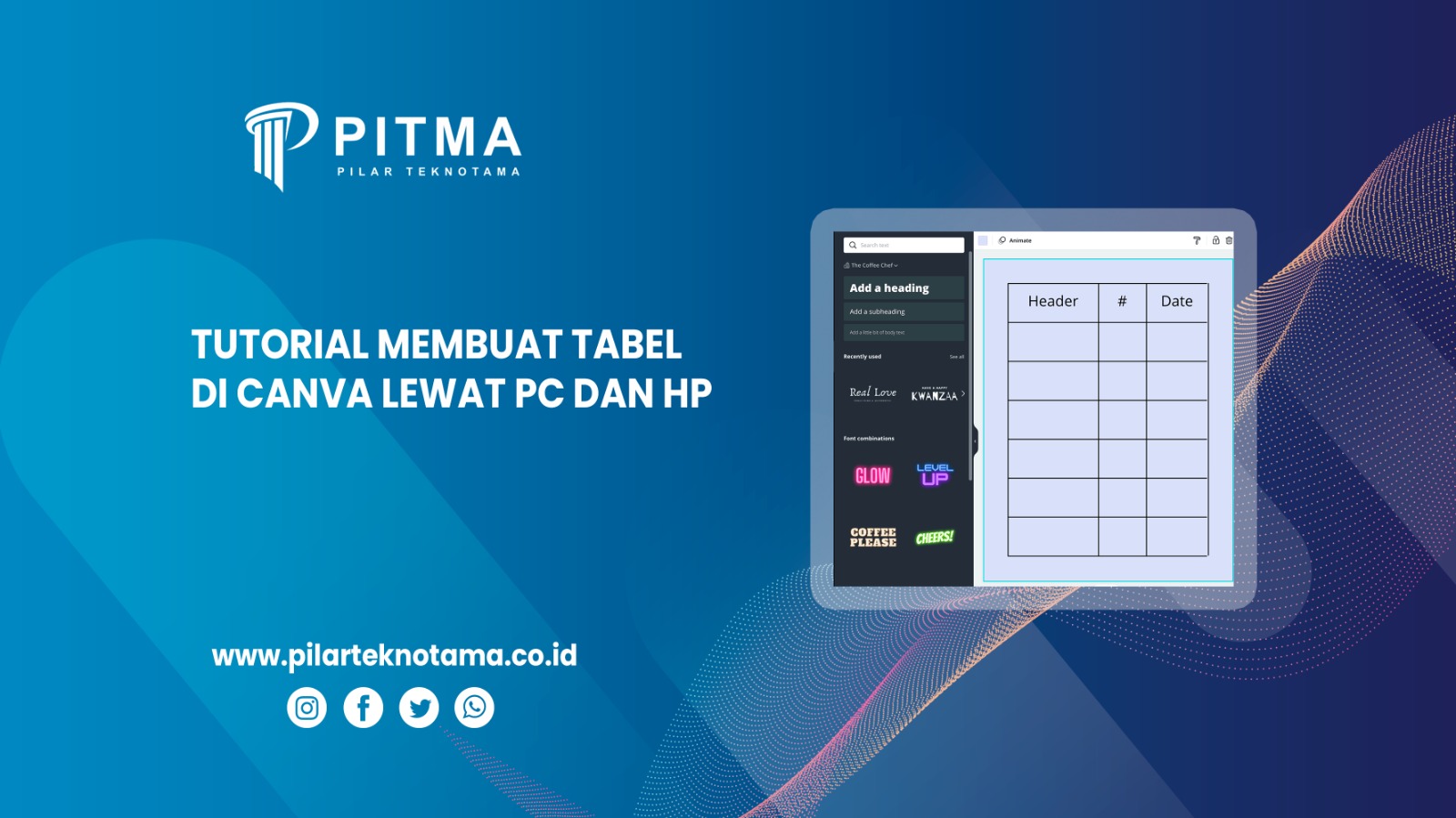 Tutorial Membuat Tabel di Canva Lewat PC dan HP